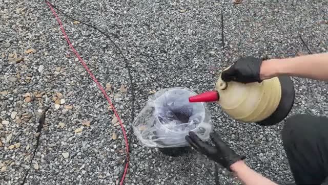 Вакуумная частичная замена масла в вариаторе через щуп Nissan Dayz