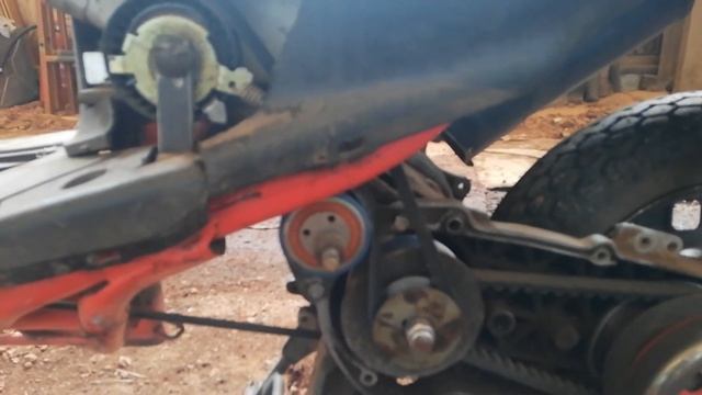 Скутер с двигателем мотоблока