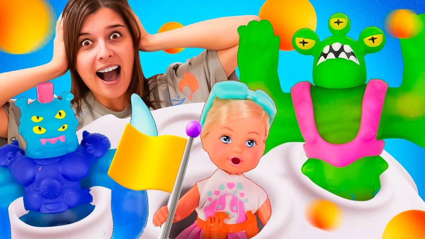 Ох уж эти куклы – Штеффи создает летающий снегоход! Веселые игры в куклы Барби для девочек