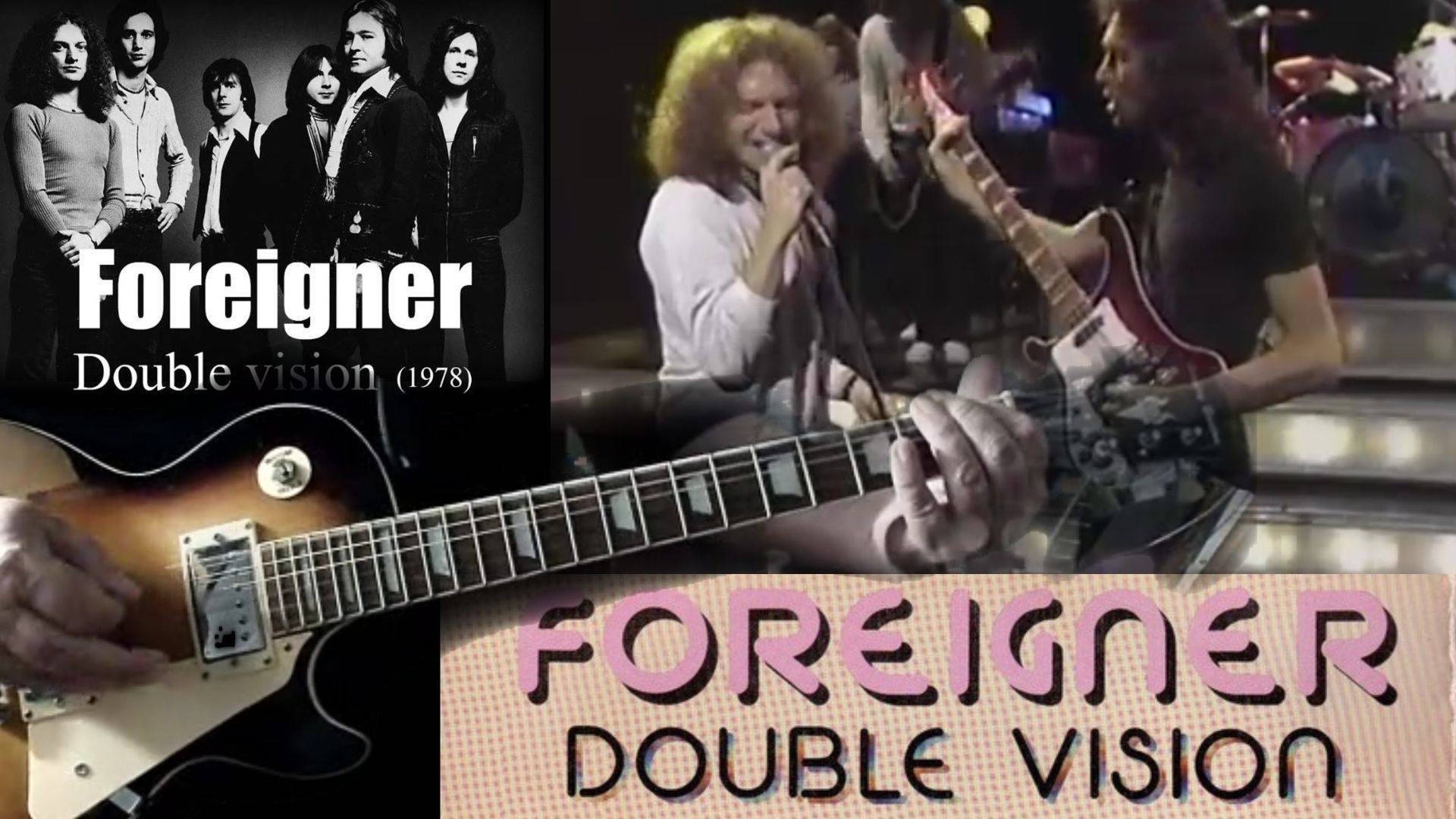 FOREIGNER - DOUBLE VISION guitar cover lesson by SAKIS KOTSIALIS