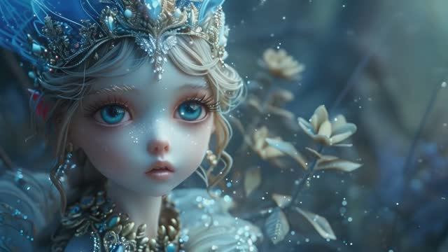 Aura Bloom - The Magic of Rain and Blue A Journey Through Hydrangeas