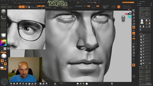 7. Анатомия головы - носа и глаза
