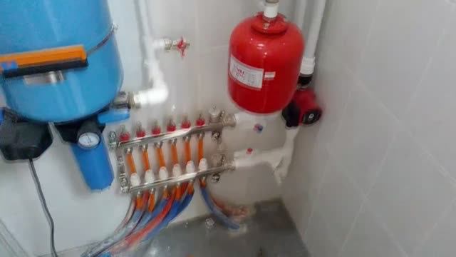 Отопление. Тепловой узел в прорабке.