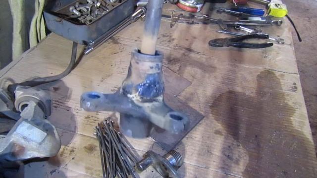 Отцентрован и заварен кардан для минитрактора