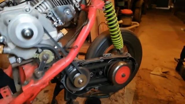 Скутер с двигателем мотоблока # переделка