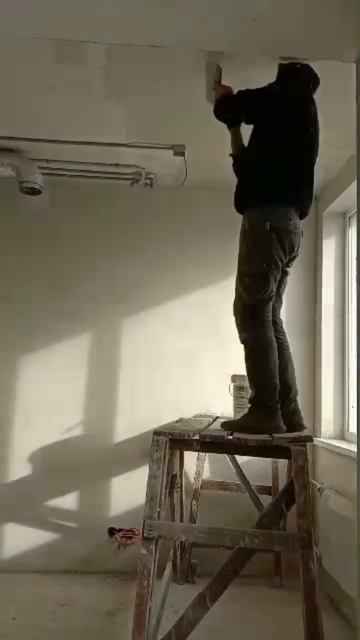 Первый день шпаклёвки