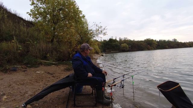 Осень, Руза, рыбалка на фидер, улов — подлещик, плотва.
