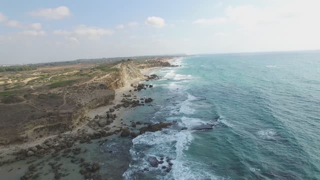 Полёт над средиземным побережьем, север Изариля.