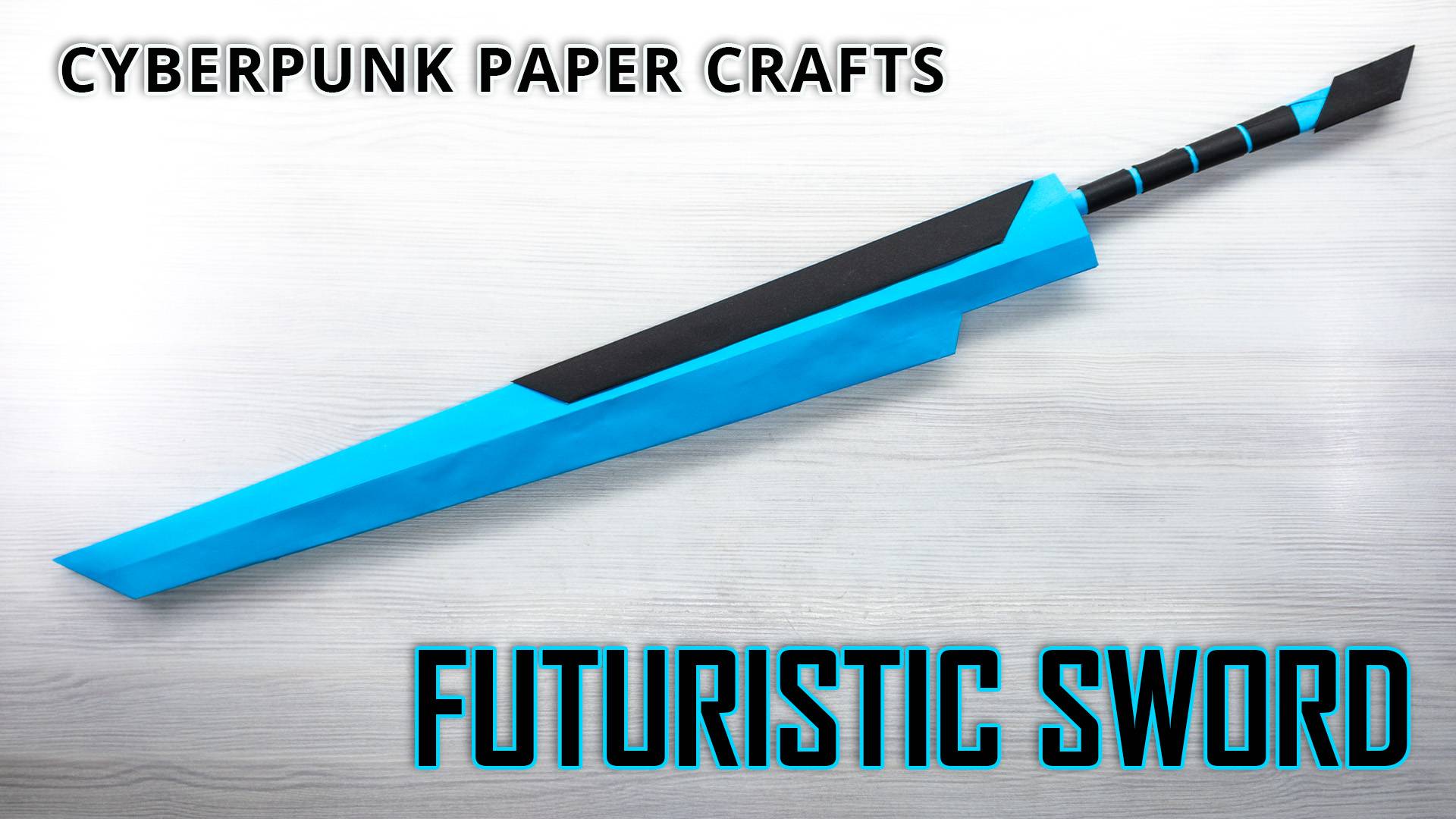 Создайте эпический киберпанк-меч, используя простые приемы складывания бумаги!
