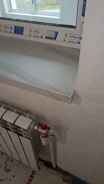 Подоконник на кухне из керамогранита #shorts