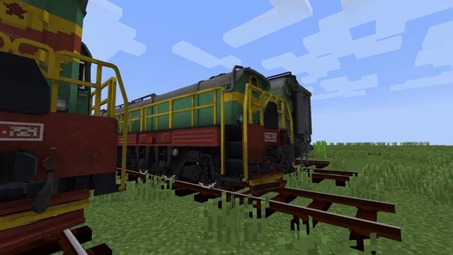 смотрим мод на поезда для майнкрафта 6 или больше поездов