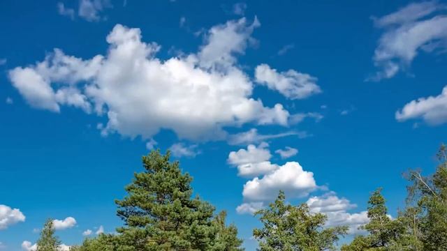 Summer Sky. Relax. TimeLapse. Релакс таймлапс видео.