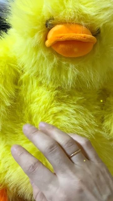 Пушистая мягкая игрушка утенок / цыпленок 😍