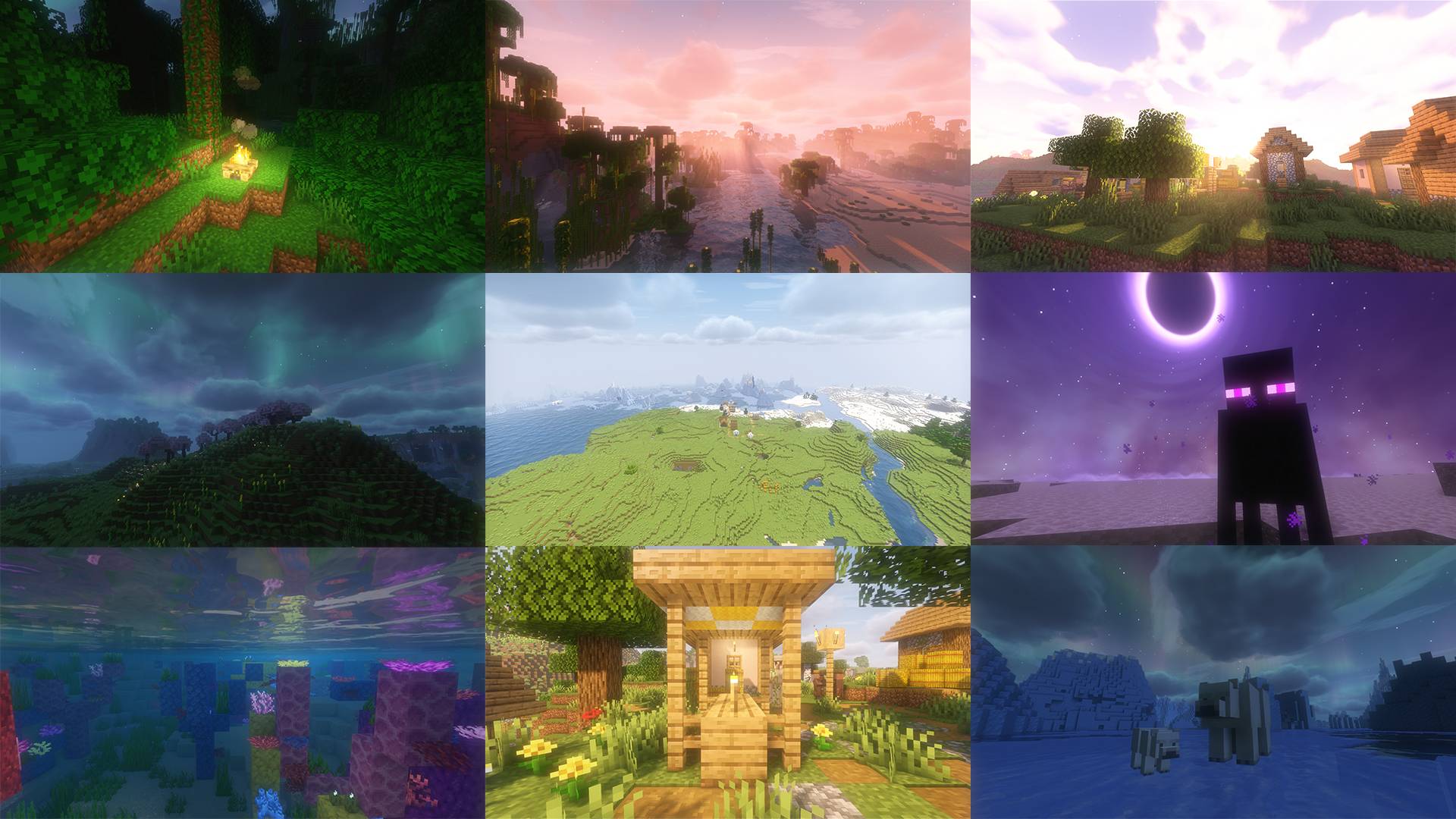 Все биомы в Minecraft за 6 секунд