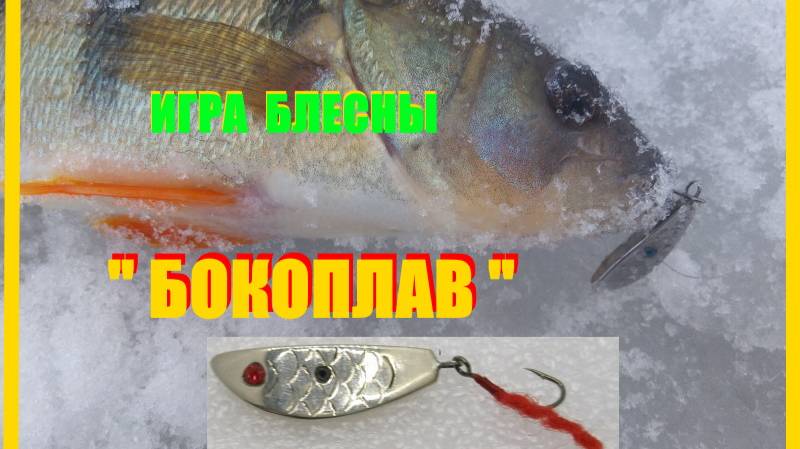 Видео игры самодельной  блесны " БОКОПЛАВ".