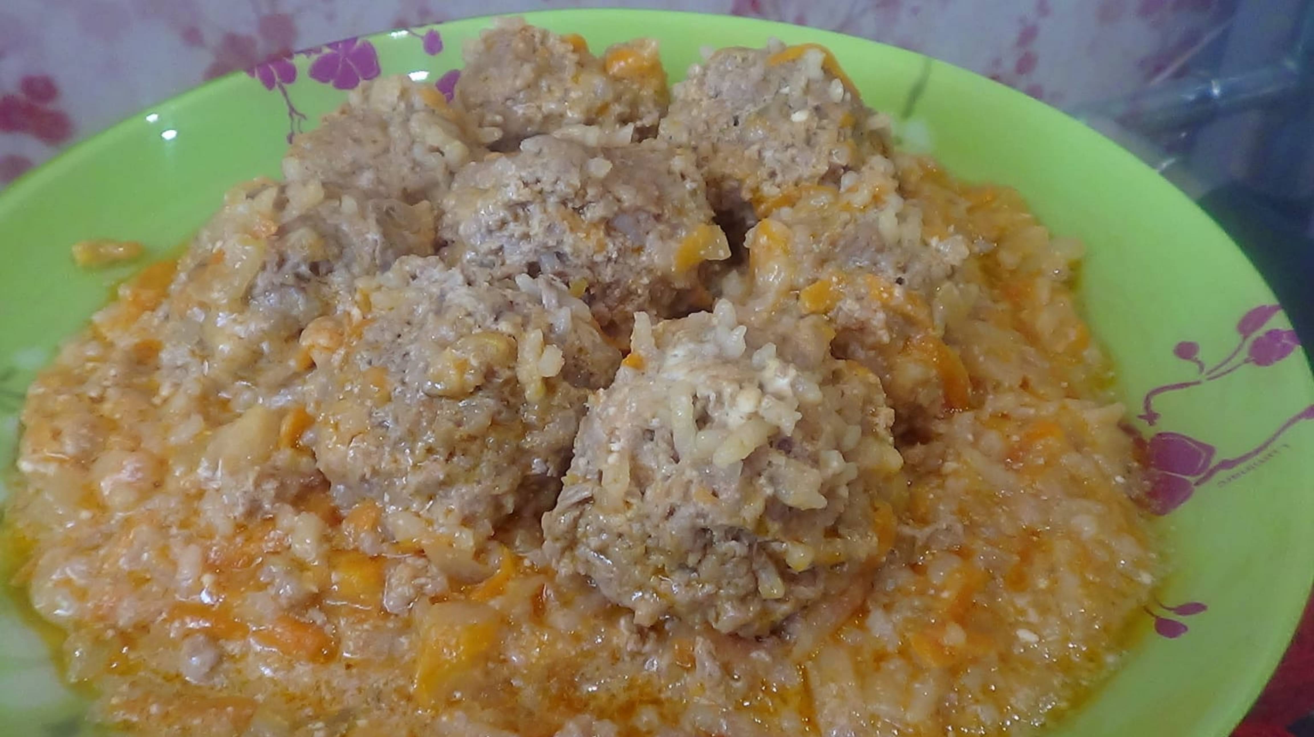 Мясные ежики с рисом