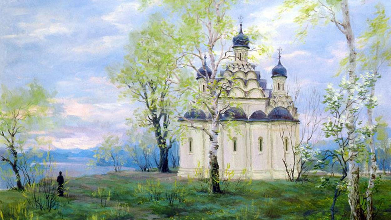 Душа уединенья просит... Художник Мария Вишняк.