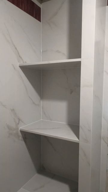 Ремонт в ванной комнате. Уложен керамогранит 1200/600 #shorts