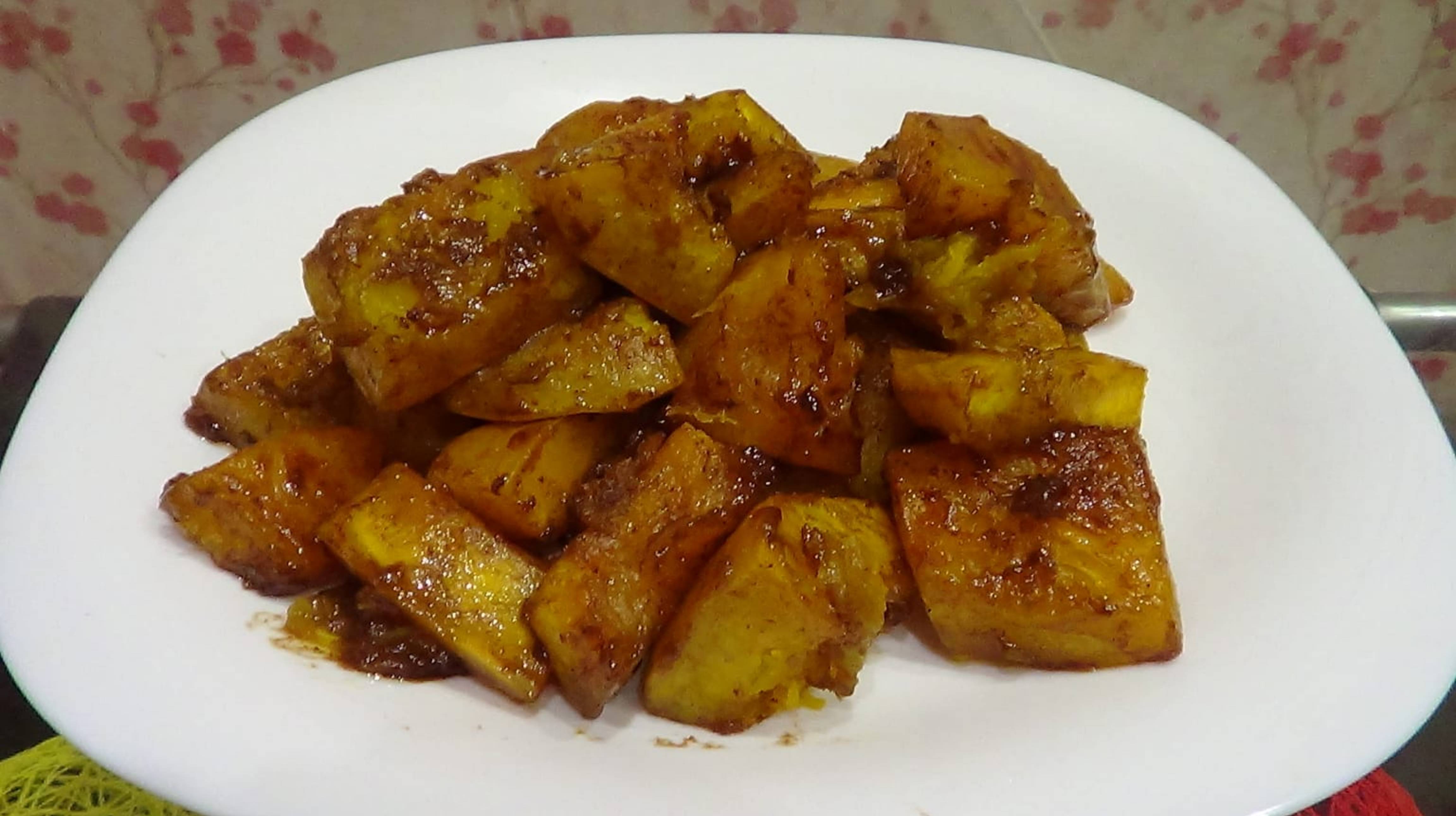 Тыква запеченная с медом и корицей