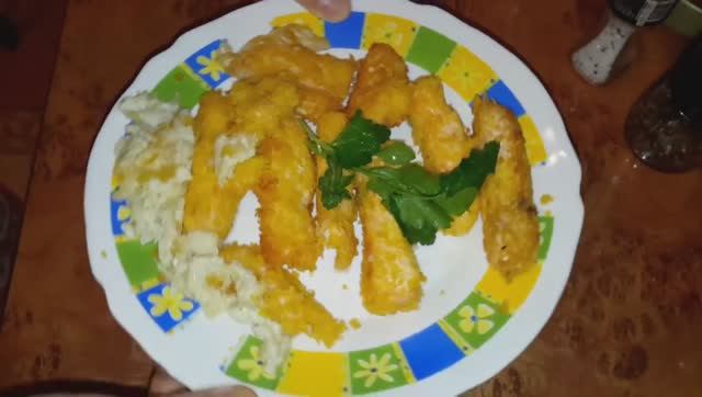 Лосось в кляре