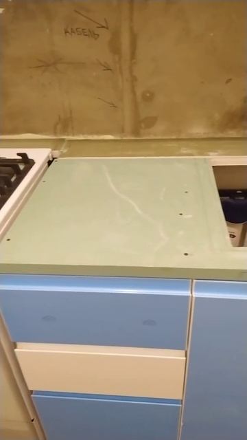 Подоконник и столешница из гипсокартона в последствии будут облицованны керамогранитом #shorts