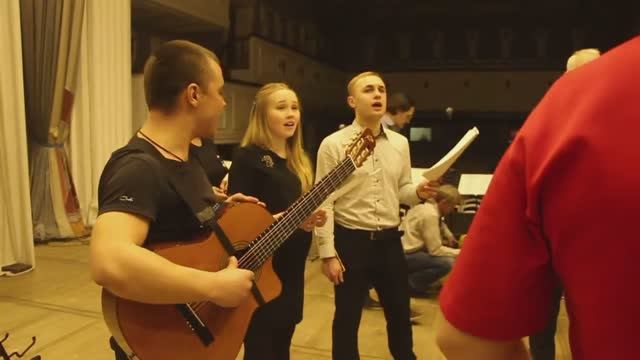 Концерт памяти В.Лепилова. 19.03.16 - Репетиция финальной песни..