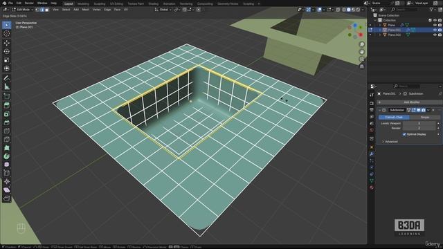 4 -Crease and Smoothed Edges