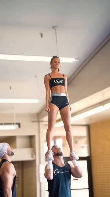Genie in a bottle ｜ 🧞_♀️ #cheer #stunt #genie #surprise #shorts #youtube #sports #cheerlead