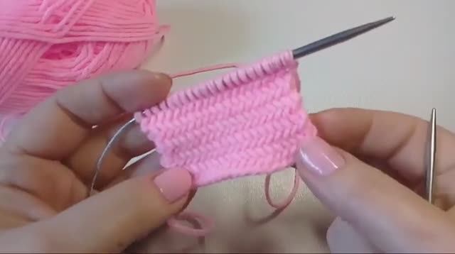 Узор спицами. мастер класс 🌷🌷🌷