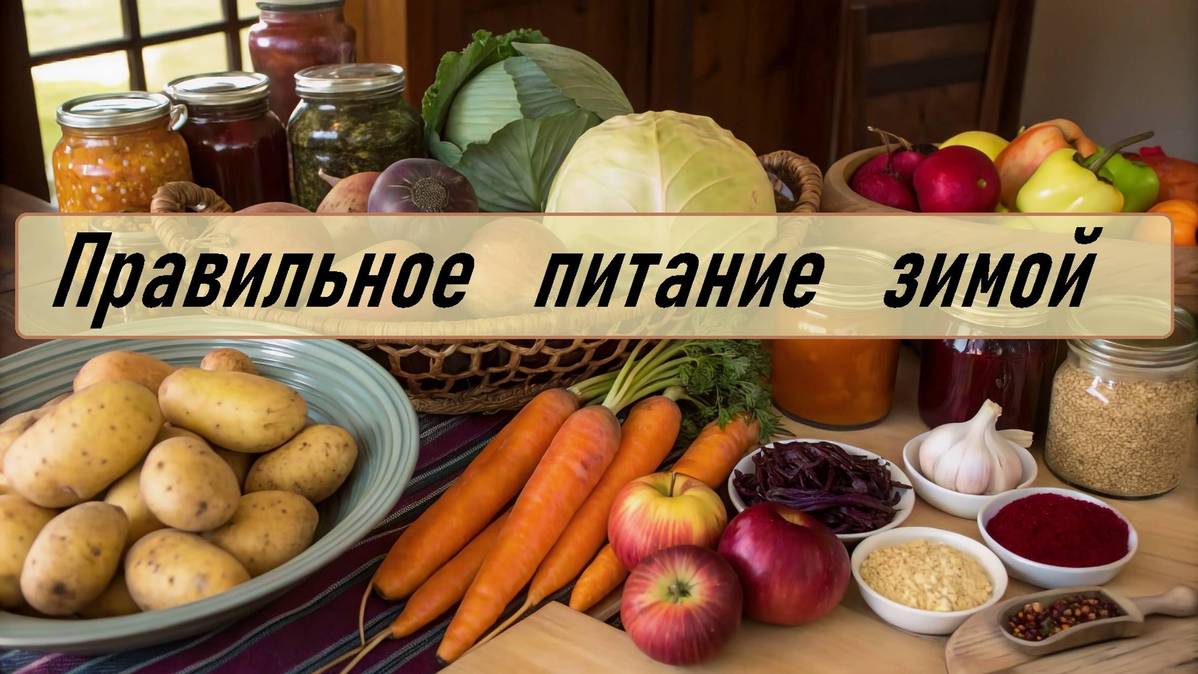 Что кушать зимой  Правильное питание