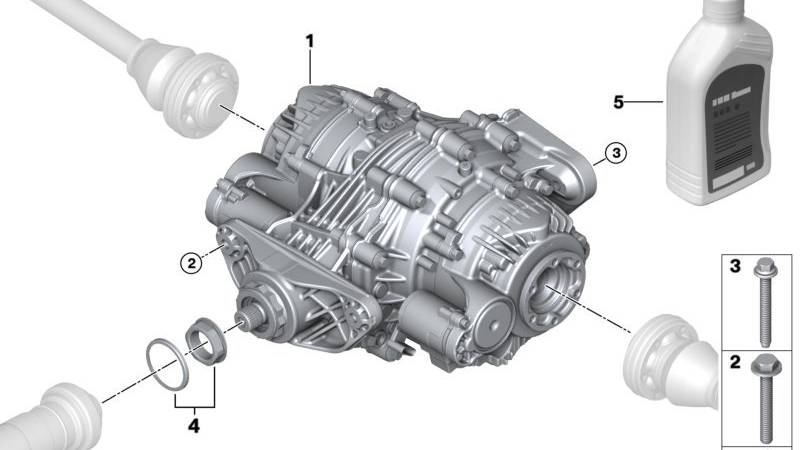 BMW X5 E70 - дооснащение активным редуктором X6 E71 - S2VKA -  DYNAMIC PERFORMANCE CONTROL Часть 1.