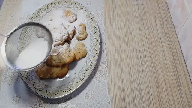 Печенье с яблоками к чаю.