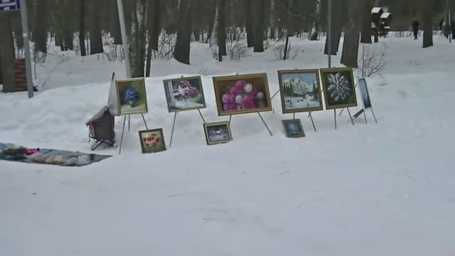 Воскресный зимний день в парке Кусково 2019