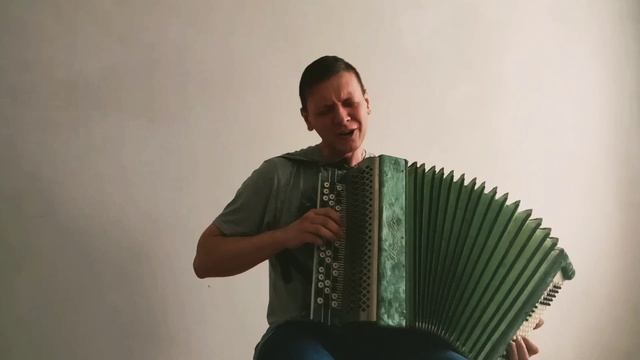 Народная - Под окном широким на баяне