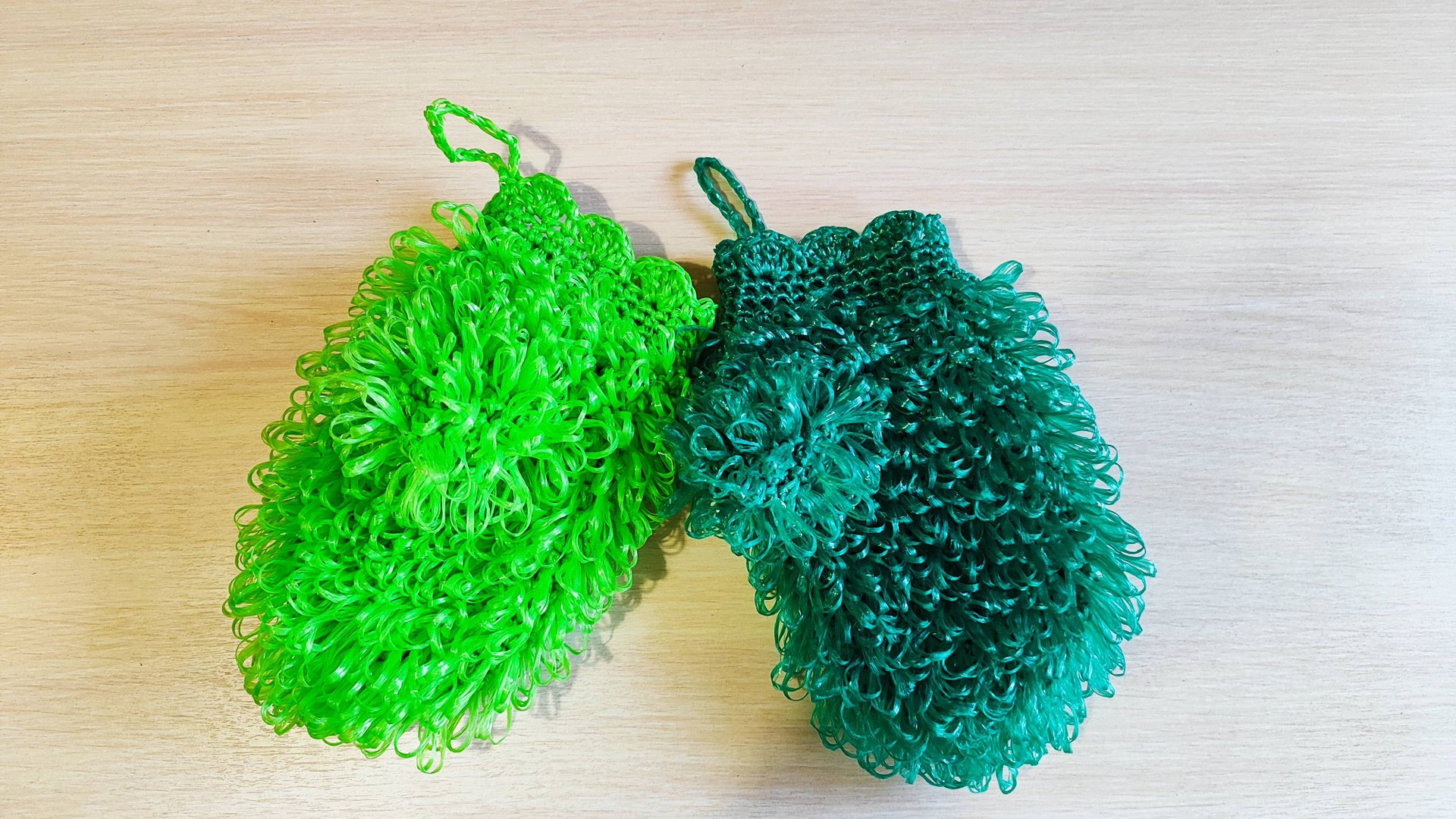 Варежка мочалка крючком