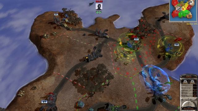 Massive Assault Network 2 (TBS): map Butterfly, playing on Linux against human: victory