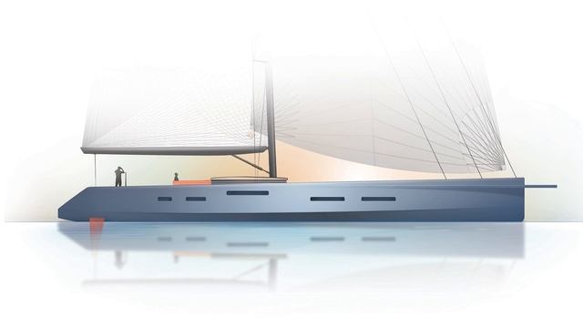 Концепт парусной супер яхты VPLP 100' Ampersand | HD