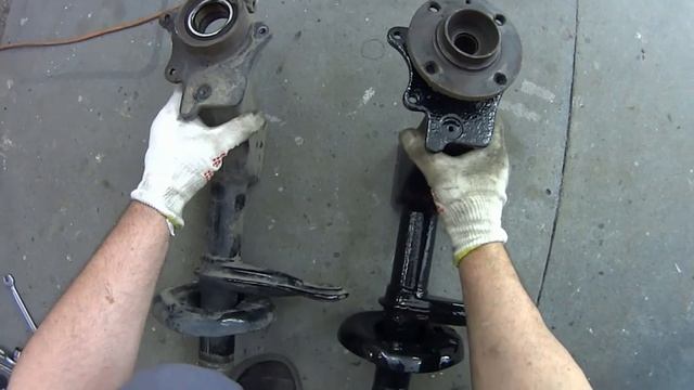 Ремонт передней подвески VW Passat B2 Syncro GT.