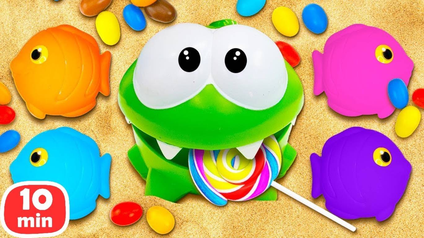 Лепим и украшаем куличики разной формы из песка! ️ Видео про игрушки Ам Ням для малышей