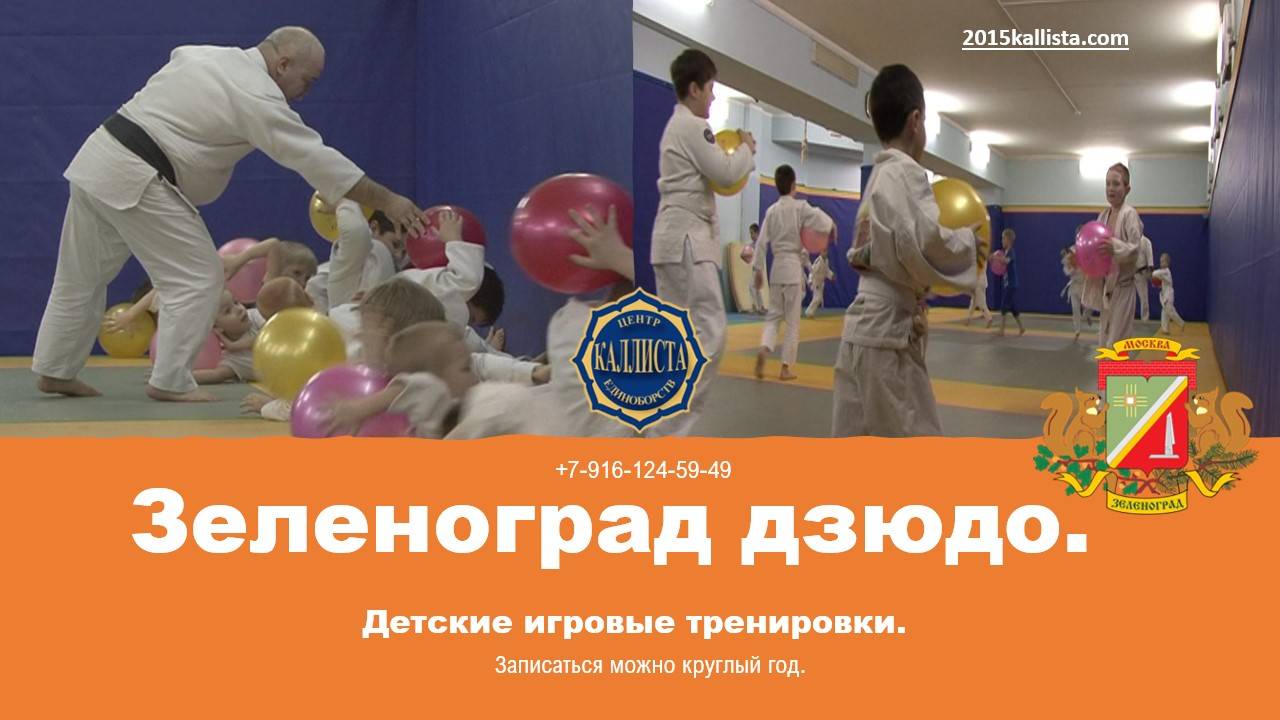 Зеленоград. «Детское игровое дзюдо» и «Спортивная школа дошколят» с 3 лет.