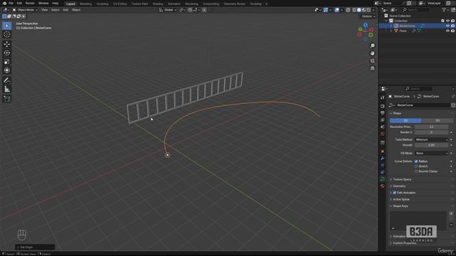 6 -Deforming with the Curve Modifier