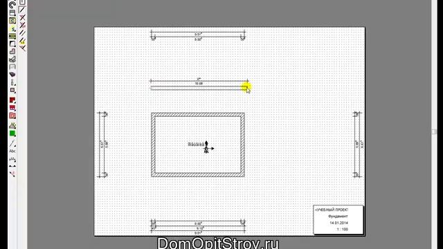 002 Рисование прямых стен в ArCon 3D
