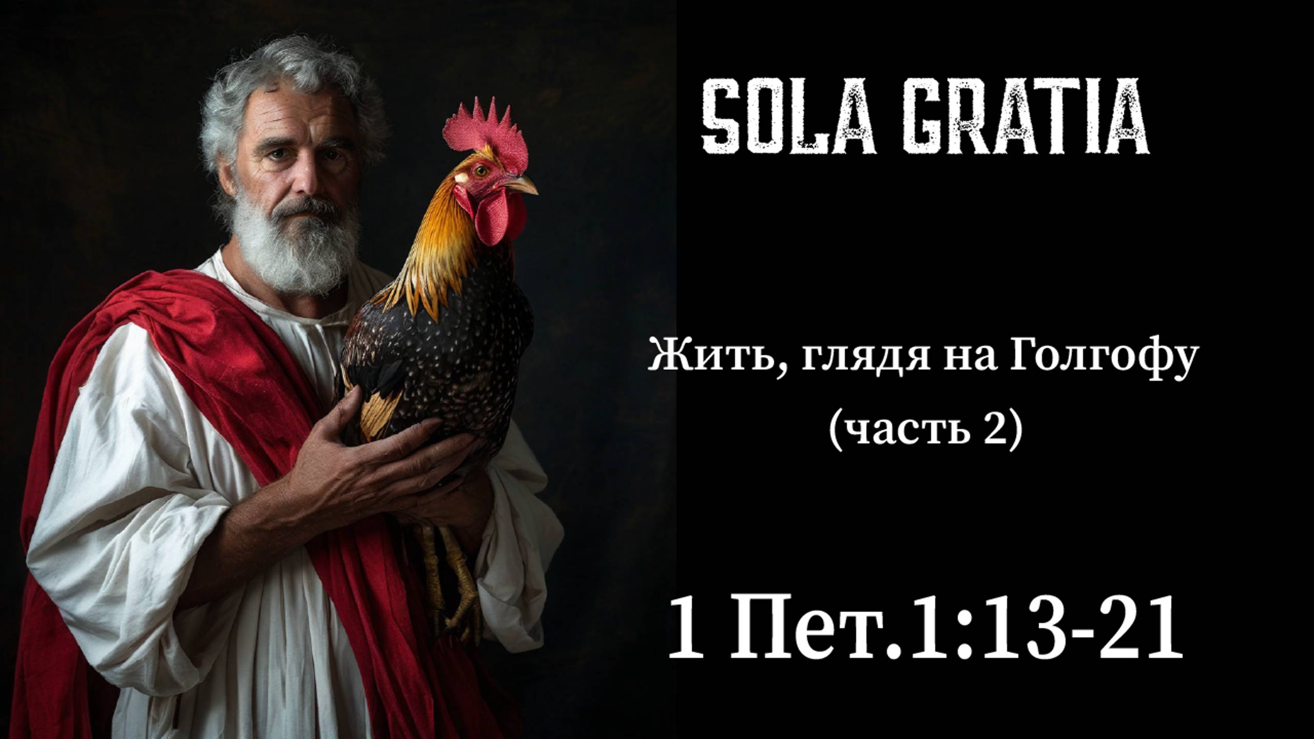 Жить, глядя на Голгофу (1 Пет.1:13-21) Часть 2 | ЦЕРКОВЬ SOLA GRATIA