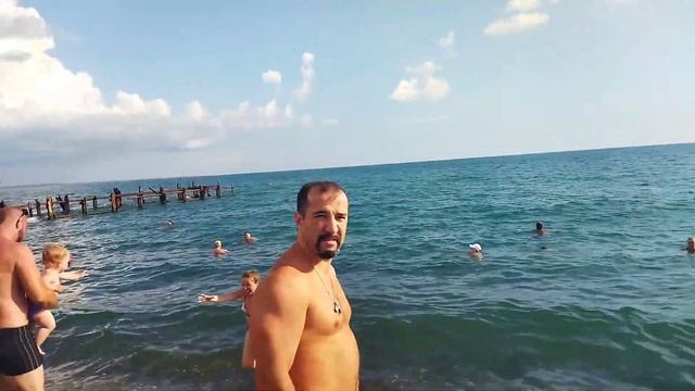 Абхазия 2023, отель Интер Сухум, температура в конце августа