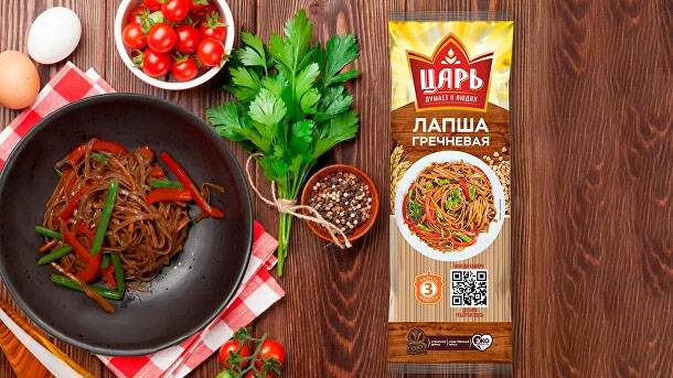 Весенняя лапша с овощами