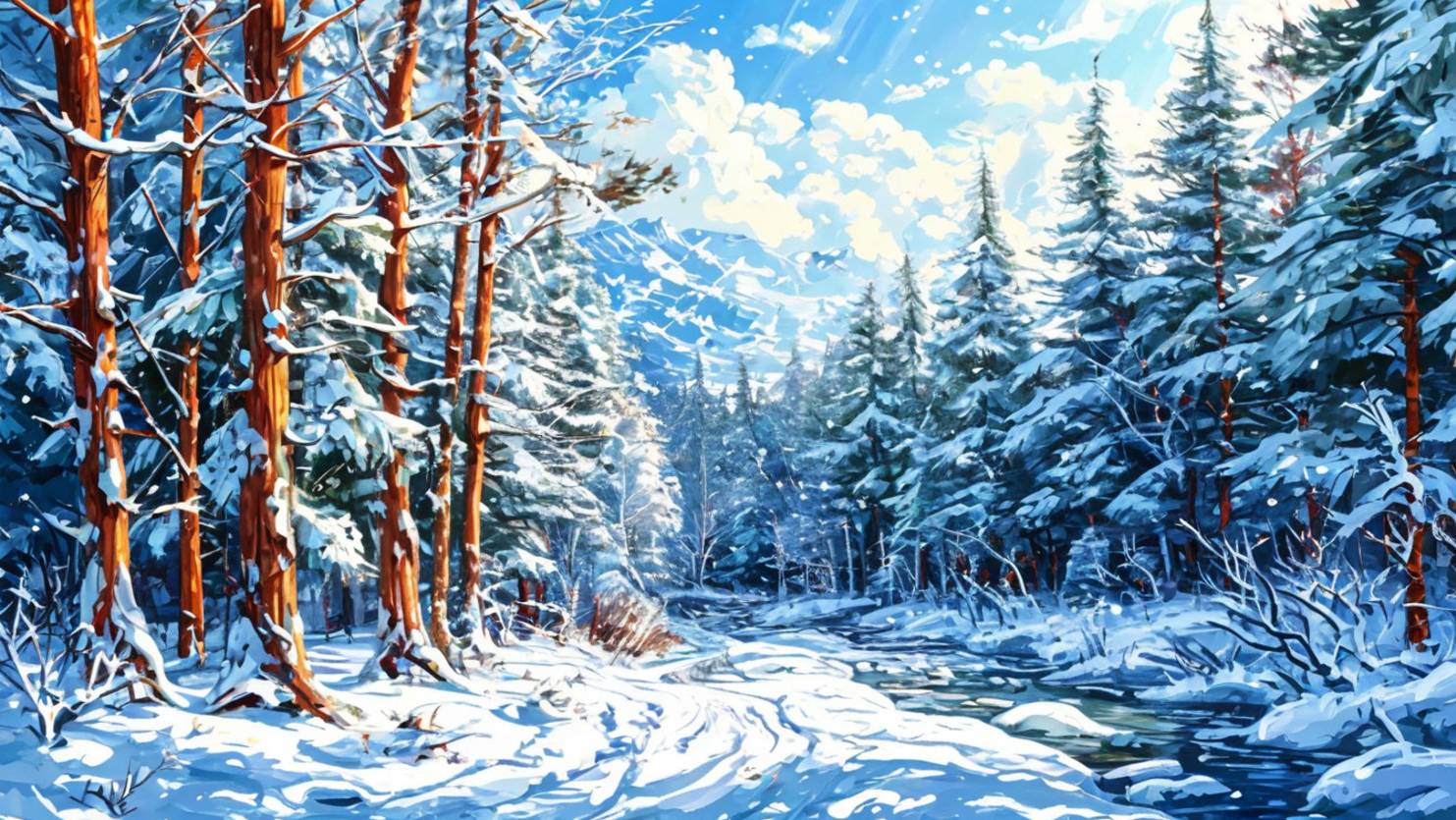 Зимний Лес Максим Кинжал