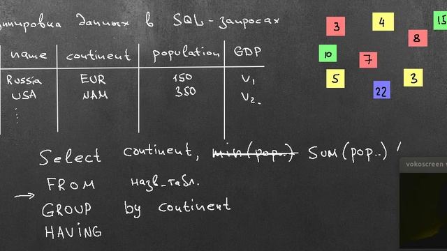 16 HAVING (3 мин)