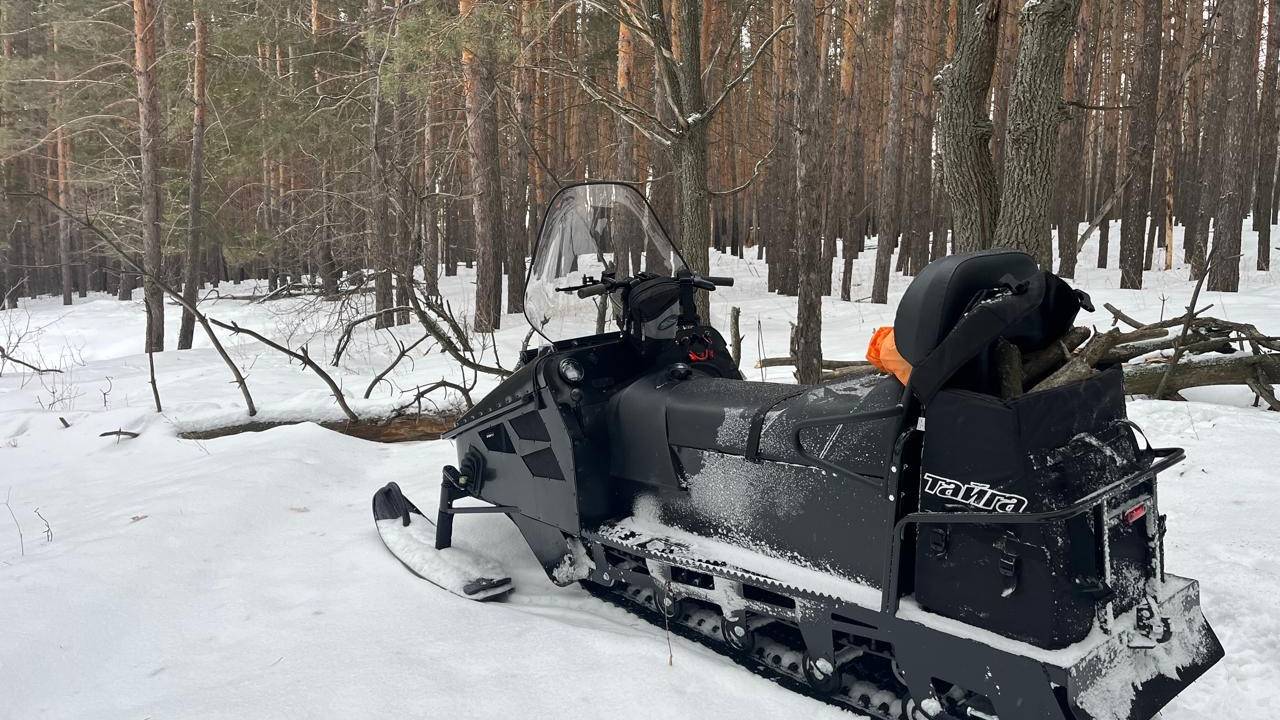 Самарская тайга. На снегоходах по сказочному лесу Нового Буяна.