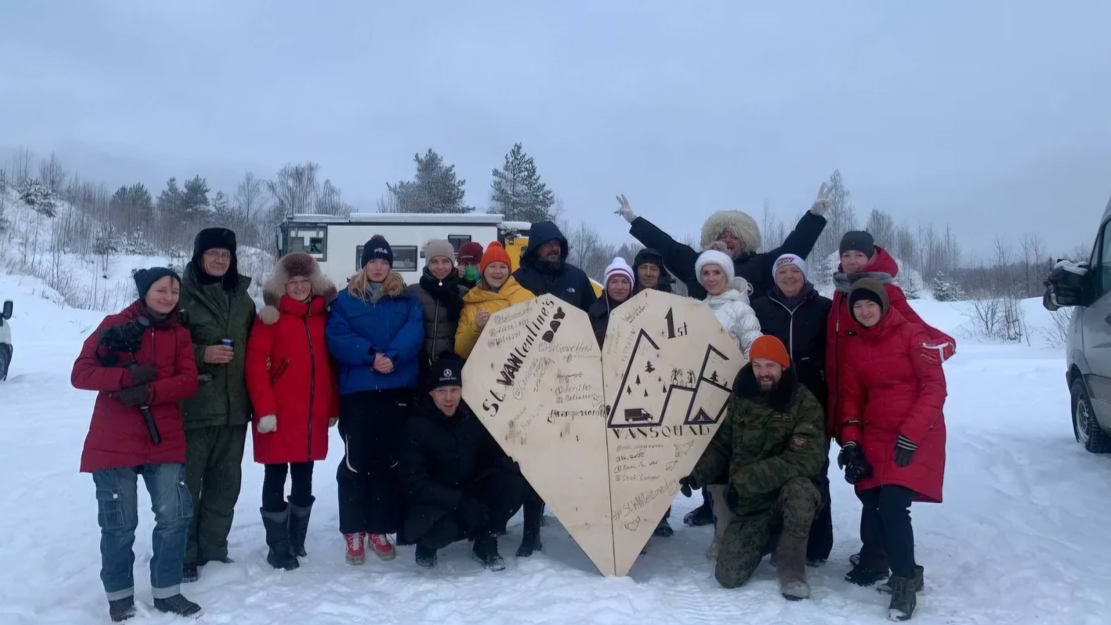 St.VANlentine day.Автодом,лес,зима и - 20 на улице.