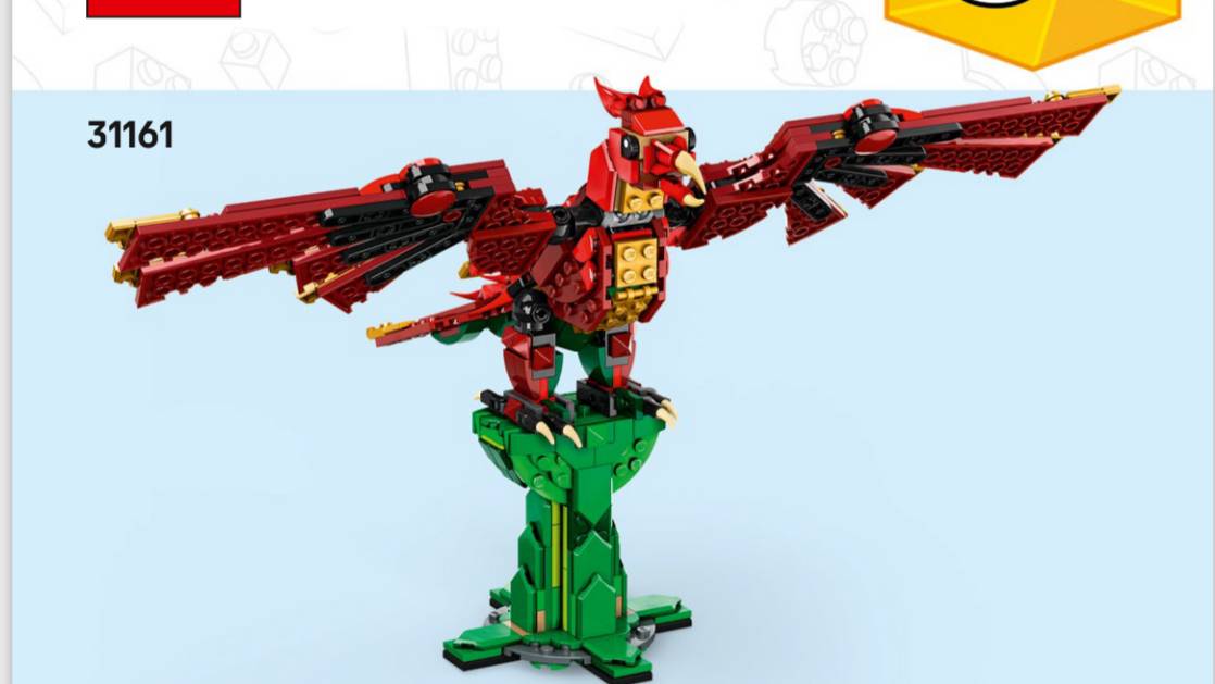 LEGO. Лего. птица феникс. LEGO Creator 31161